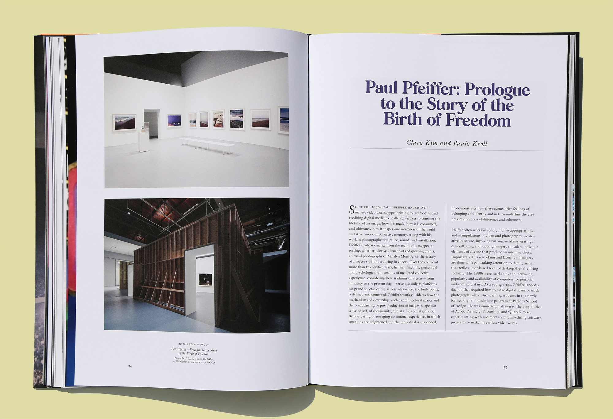 Paul Pfeiffer: Prologue to the Story of the Birth of Freedom | Counterspace